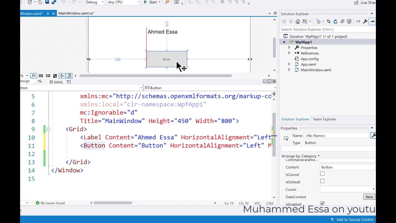 90 C# C Sharp WPF XAML, eXtensible Application Markup Language - YouTube
