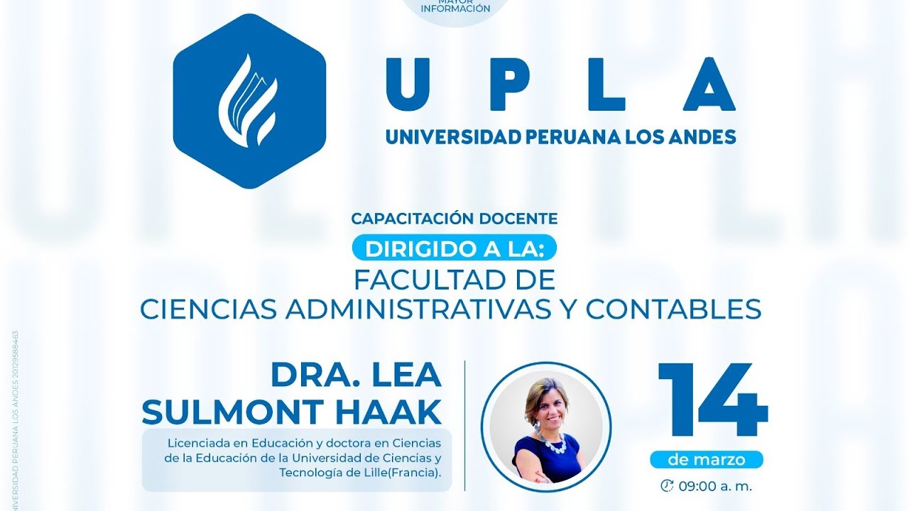 UPLA: CAPACITACIÓN DOCENTE FACULTAD DE CIENCIAS ADMINISTRATIVAS Y ...