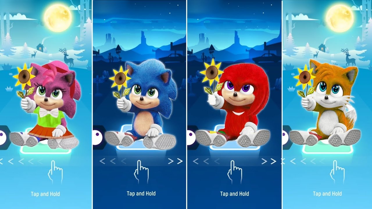 Baby Amy - Baby Sonic - Baby Knuckles - Baby Tails | Tiles Hop Edm Rush ...