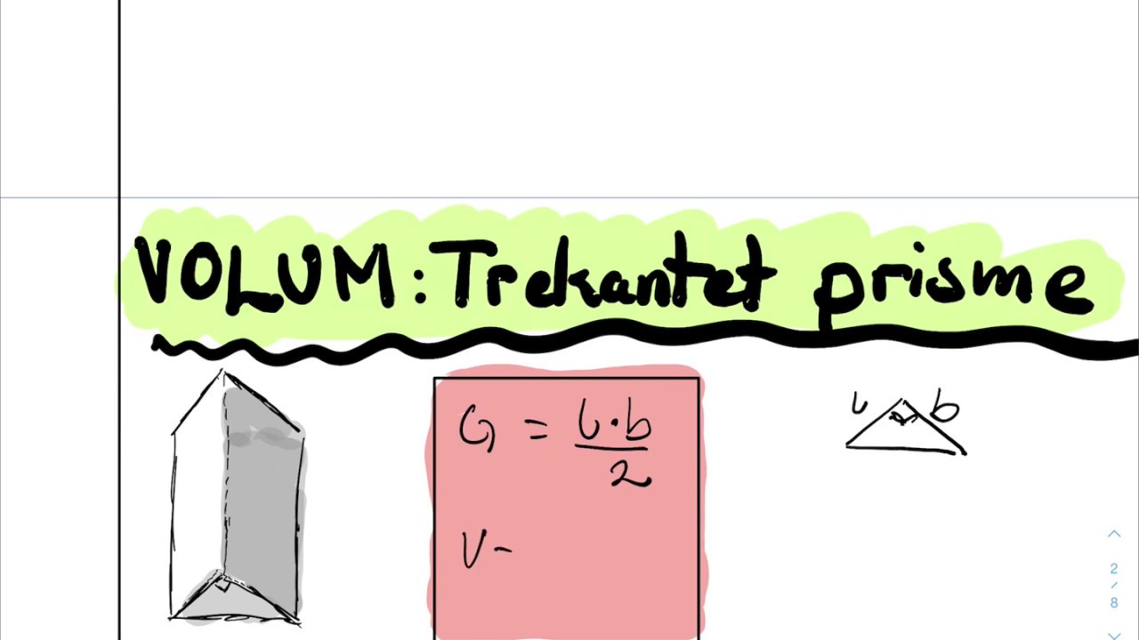 03 Volum av trekantet prisme - YouTube