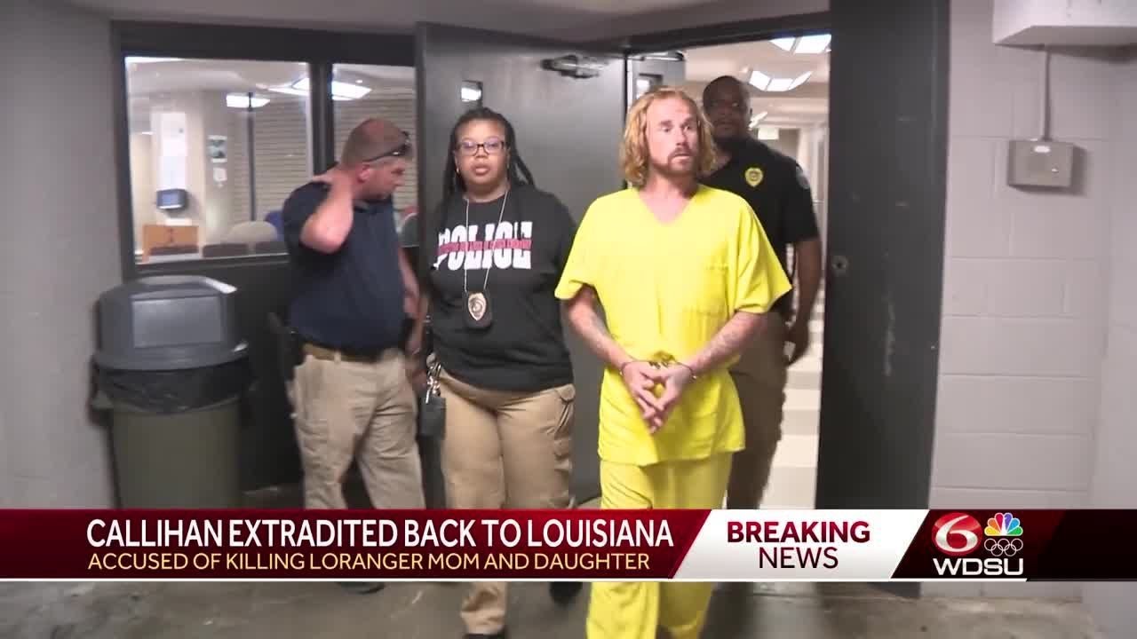 Daniel Callihan extradited back to Louisiana - YouTube