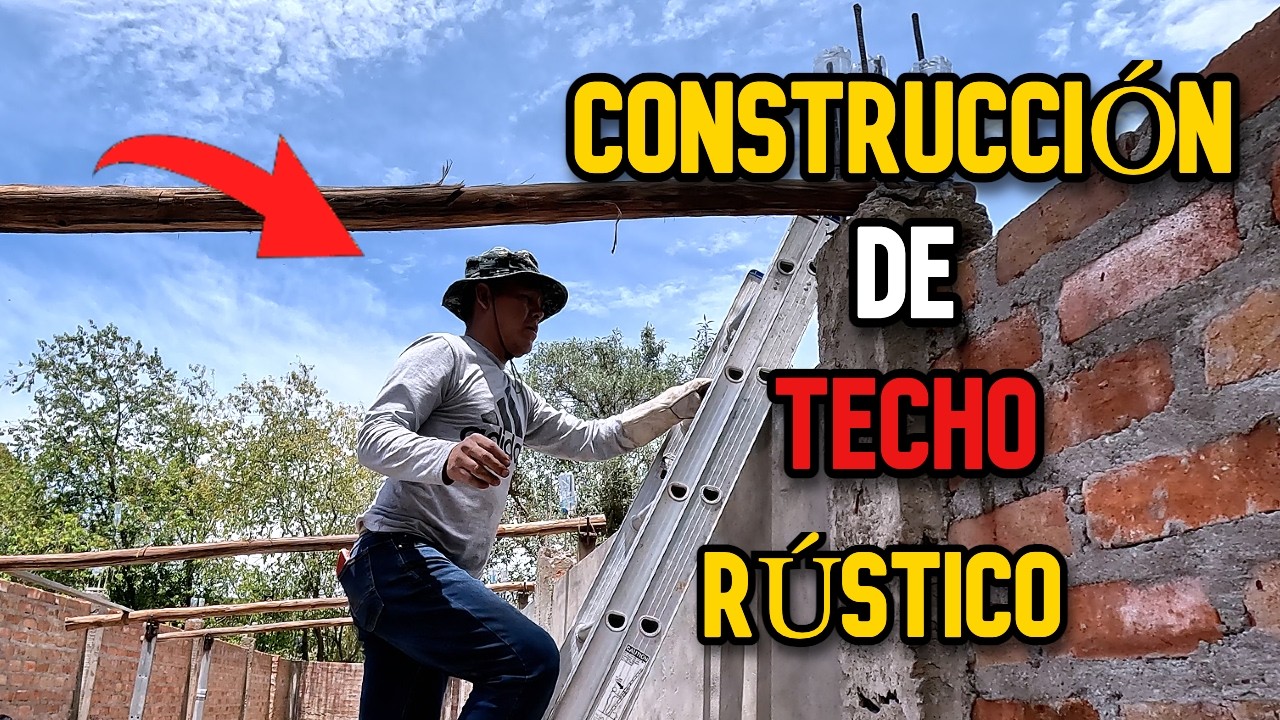¡ASÍ CONSTRUÍ un TECHO RÚSTICO con MADERA RECICLADA en el CAMPO! 🏡🔨 ...