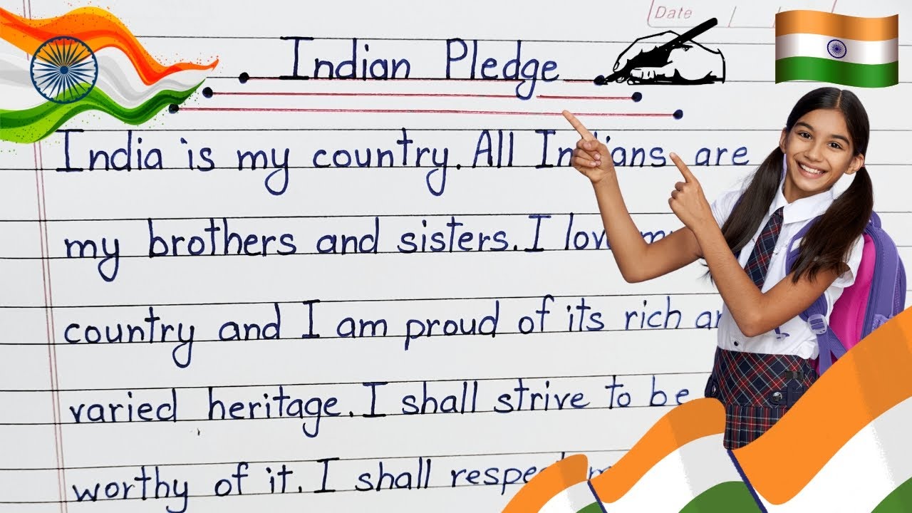 Indian Pledge in English | Indian National Pledge in English | Indian ...