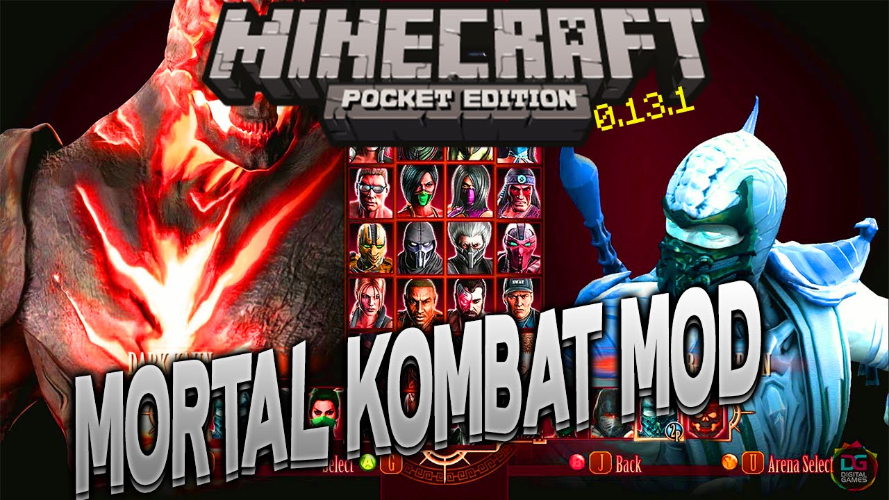 Mortal Kombat v2 Mod|Para Minecraft PE 0.13.1/0.13.X| - YouTube