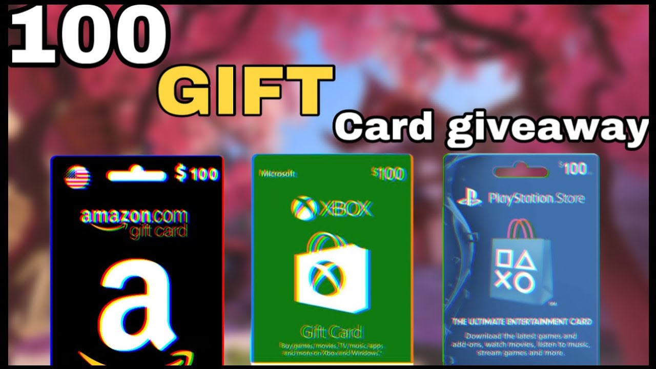 100 DOLLAR GIFT CARD GIVEAWAY 3K SPECIAL! - YouTube