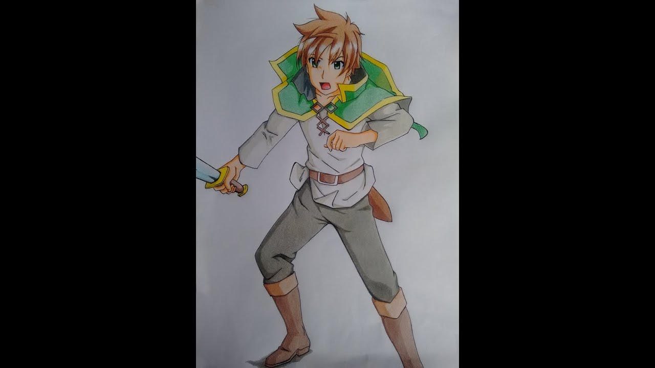 Speed Drawing Kazuma, konosuba. - YouTube