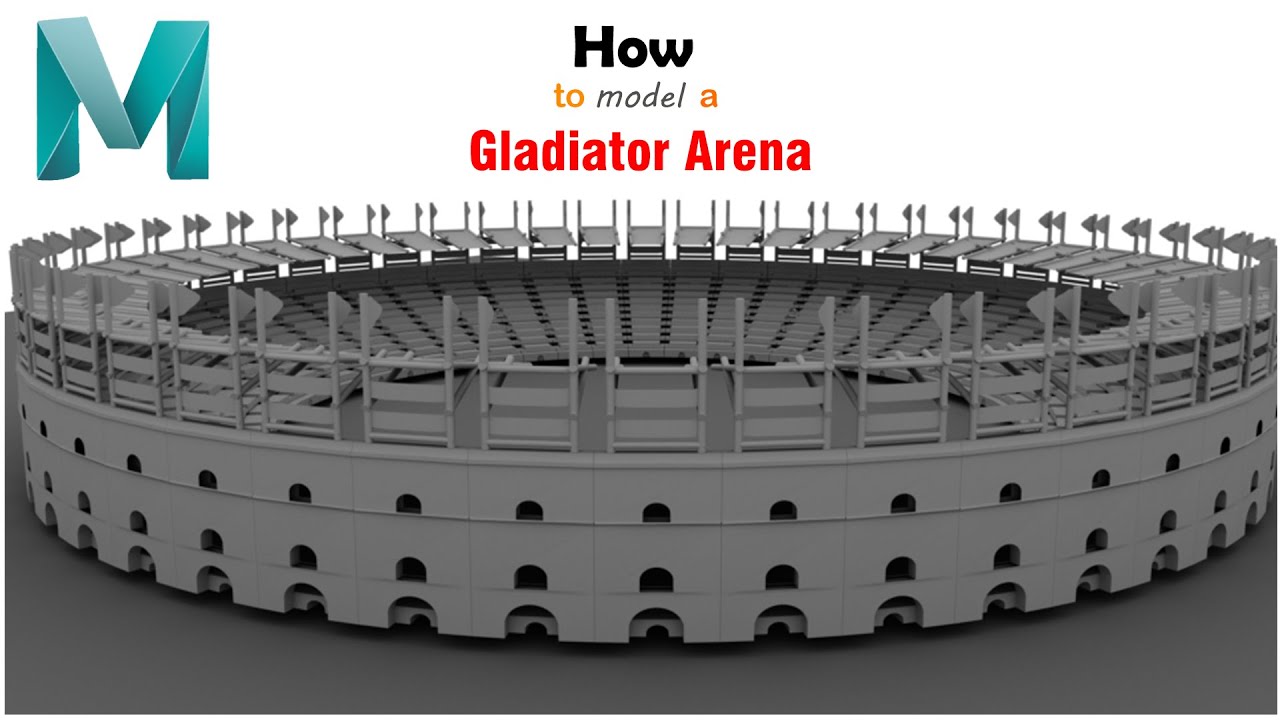 How to model a Gladiator Arena in maya #tutorialpoint #maya #tutorial ...