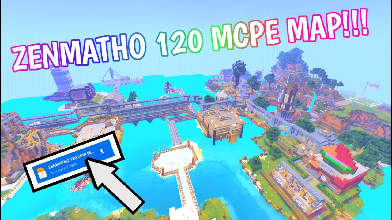ZENMATHO MAP EPS 120 DI MCPE | EPISODE KELILING MAP MCPE - YouTube