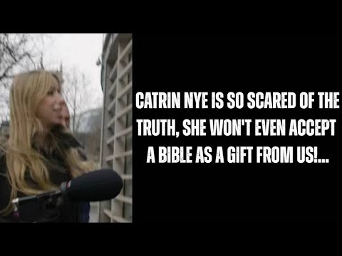BBC Journalist Catrin Nye REJECTS Bible Gift - YouTube