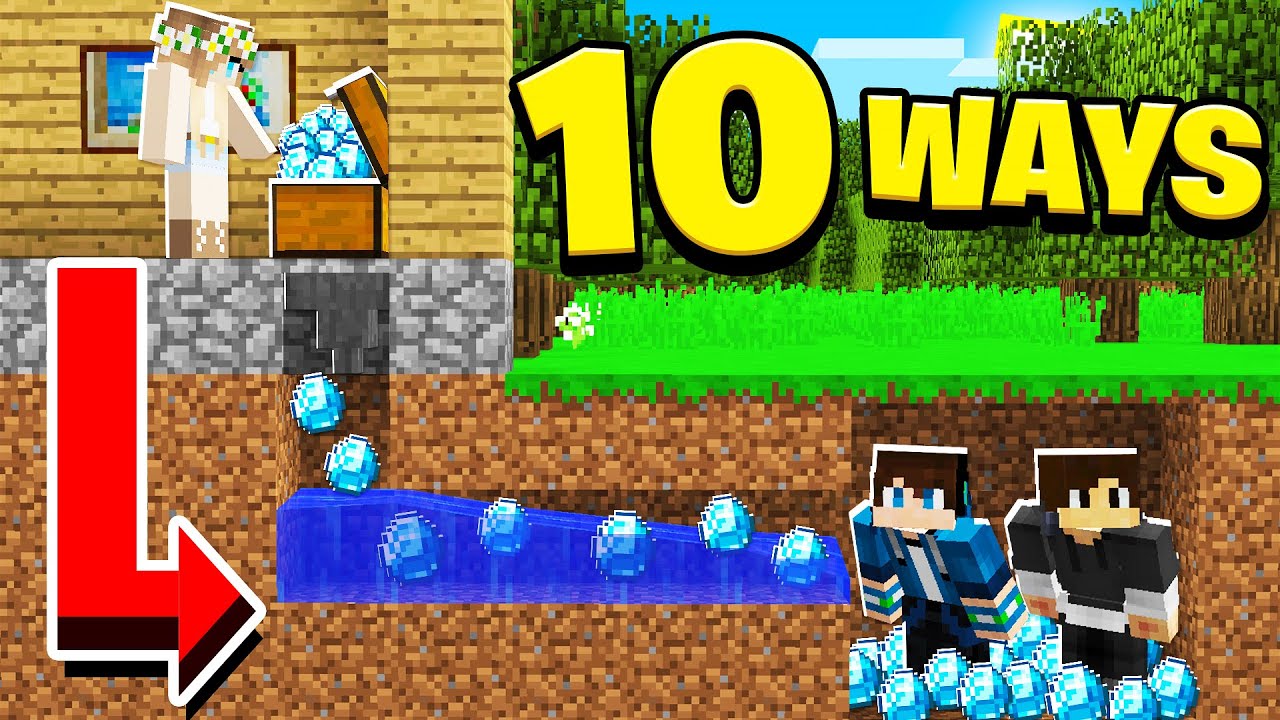 10 WAYS to STEAL DIAMONDS Without Getting CAUGHT! - YouTube