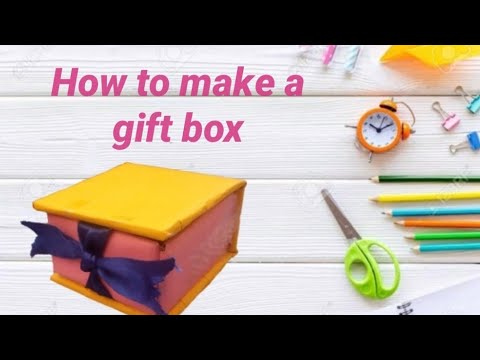 How to make a mini gift box | diy mini organiser| - YouTube