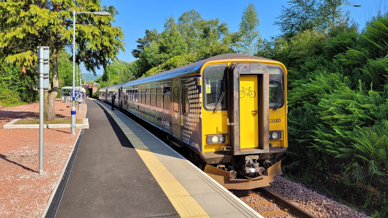Helensburgh Upper Railway Station With Scotrail 153380 'Highland ...