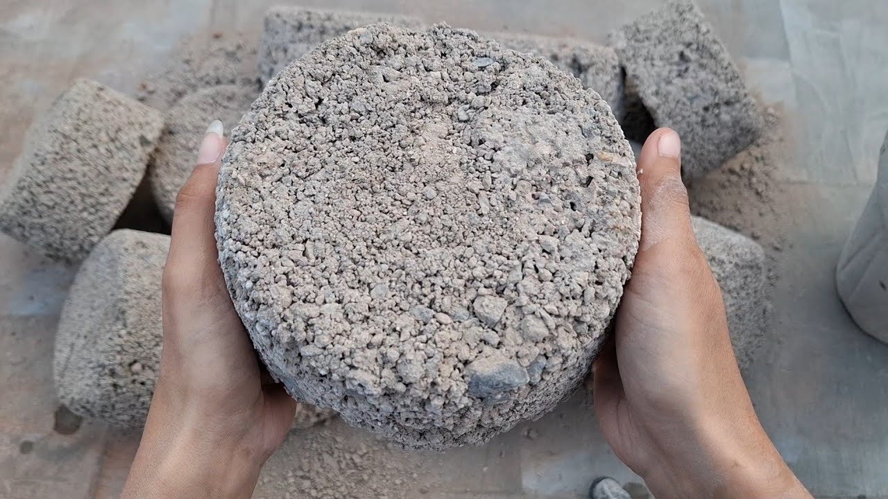 New video Yellow gritty sand clay pot&Floor crumbling satisfying - YouTube