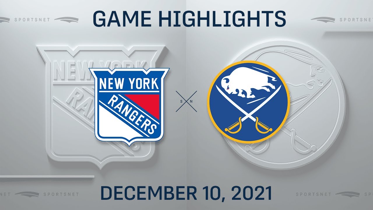 NHL Highlights | Rangers vs. Sabres - Dec 10, 2021 - YouTube