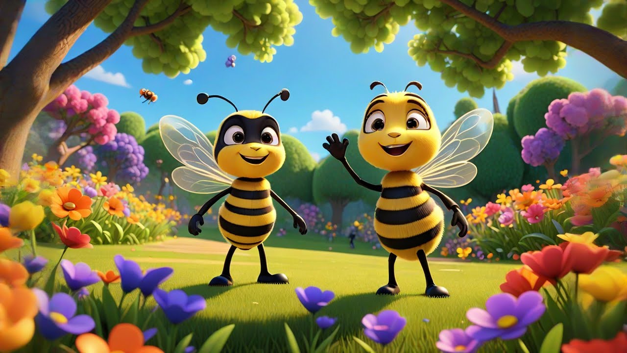 Benny Bee Flies to School | Learning Song for Kids | Nursery Rhymes and ...
