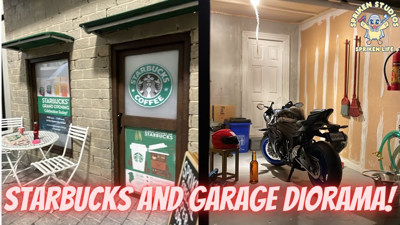 1/12 Scale Starbucks diorama and Garage life 3.0 - YouTube