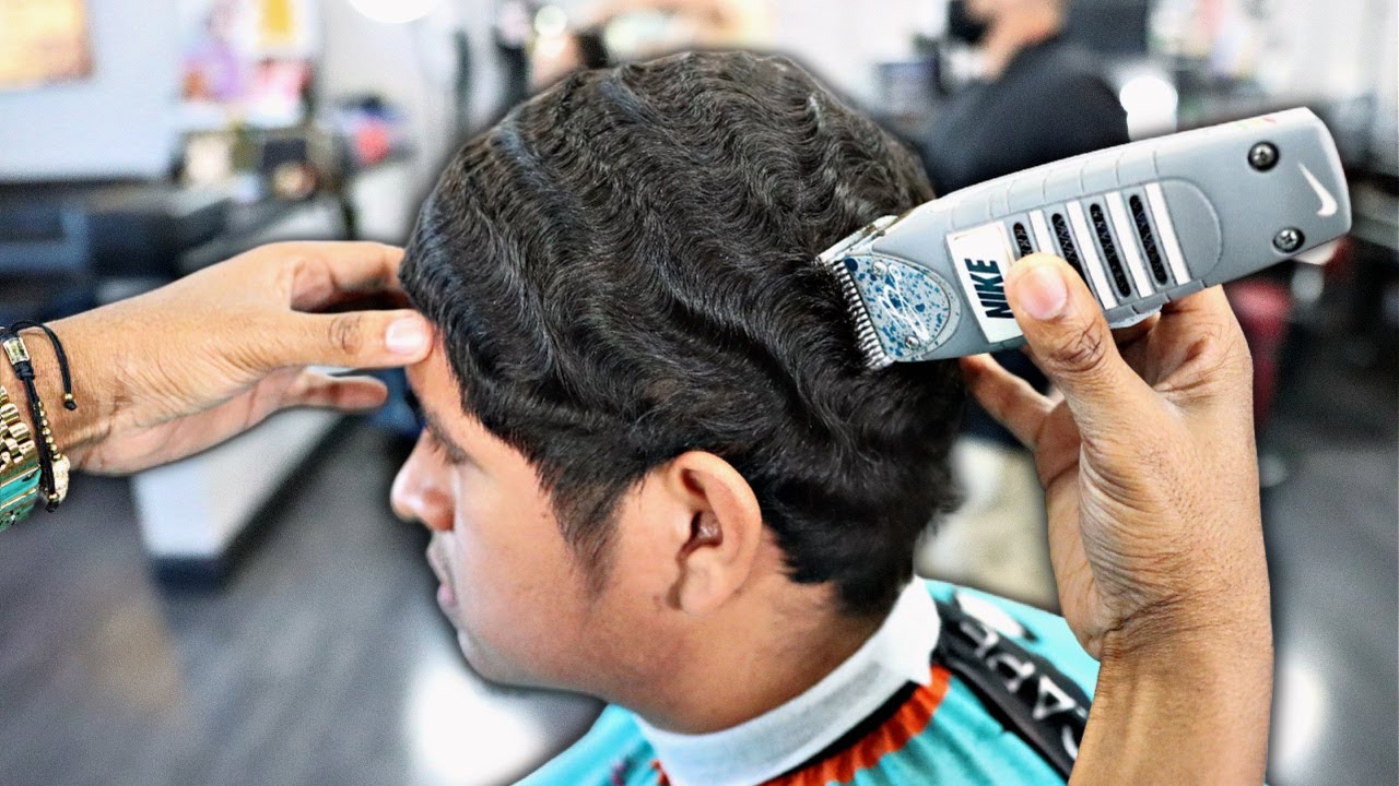 SPANISH WAVER HAIRCUT TUTORIAL: 360 WAVES LOW TAPER - YouTube