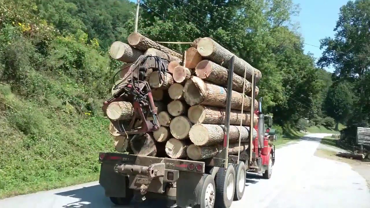 Hauling Logs - YouTube