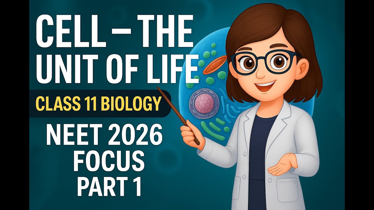 Cell – The Unit of Life Part-1 | Class 11 Biology Chapter 8 | NCERT ...