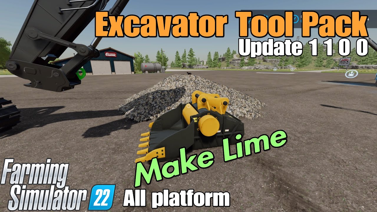 Excavator Tool Pack / FS22 UPDATE for all platforms - YouTube