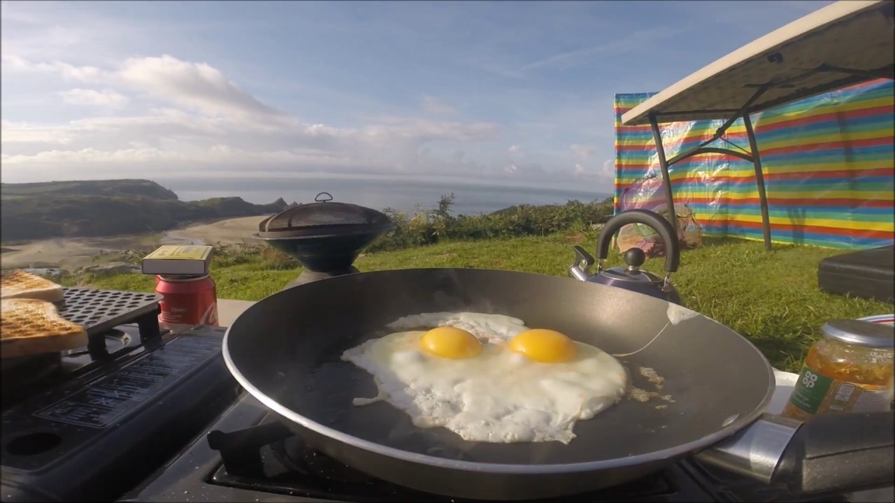Three Cliffs Bay - Camping - YouTube