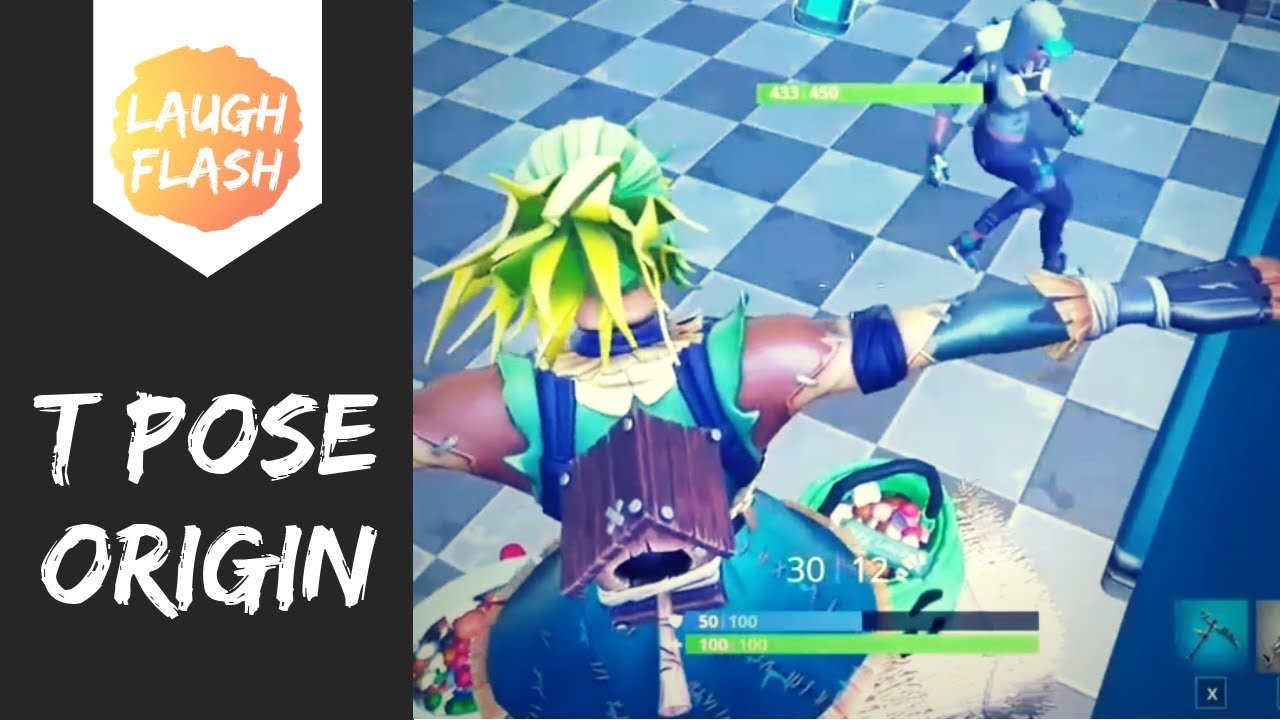 Fortnite T Pose Meme Origin 🔥😂 Fortnite T Pose Emote - YouTube