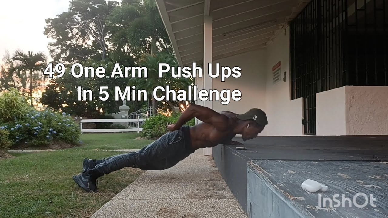 49 One Arm Push Ups 5 Min Challenge - YouTube