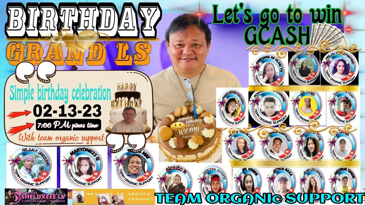 INVITATION BDAY CELEBRATION//02-13-2023//LET'S GO TO PLAY AND WIN GCASH ...