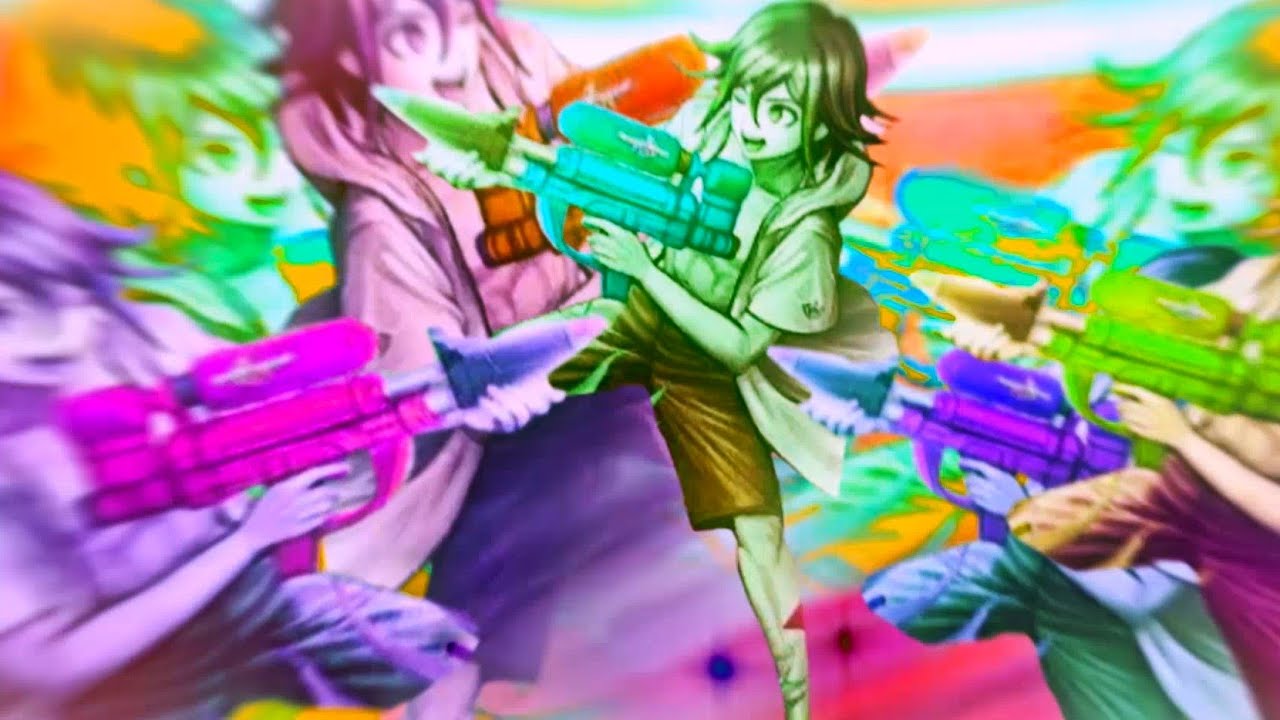 kokichi w a water gun - YouTube