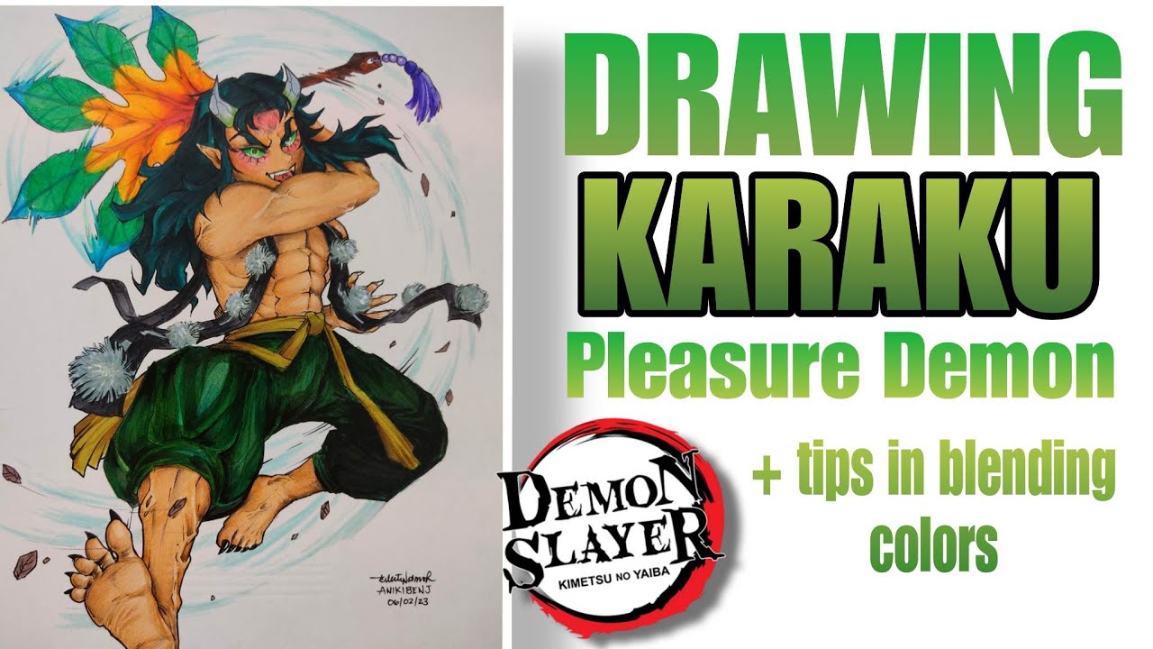 Drawing Karaku | Demon Slayer | Tips on coloring - YouTube