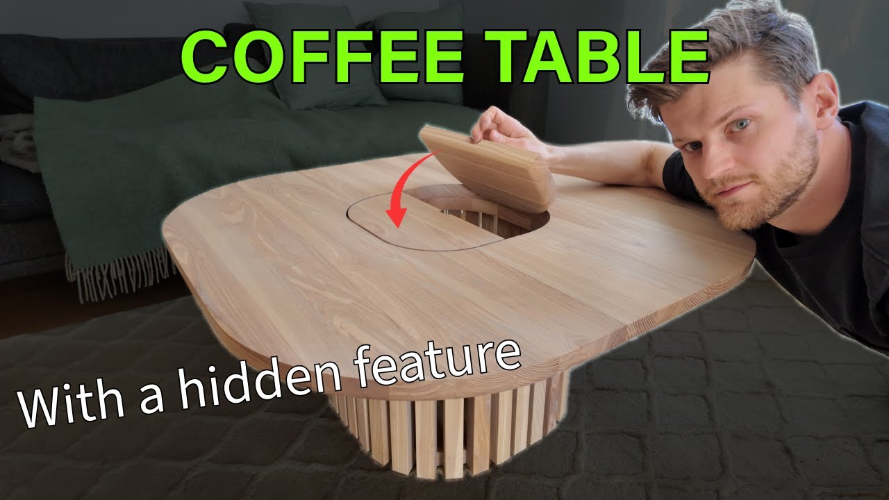 Handmade Coffee Table With Hidden Storage - Full Build - YouTube