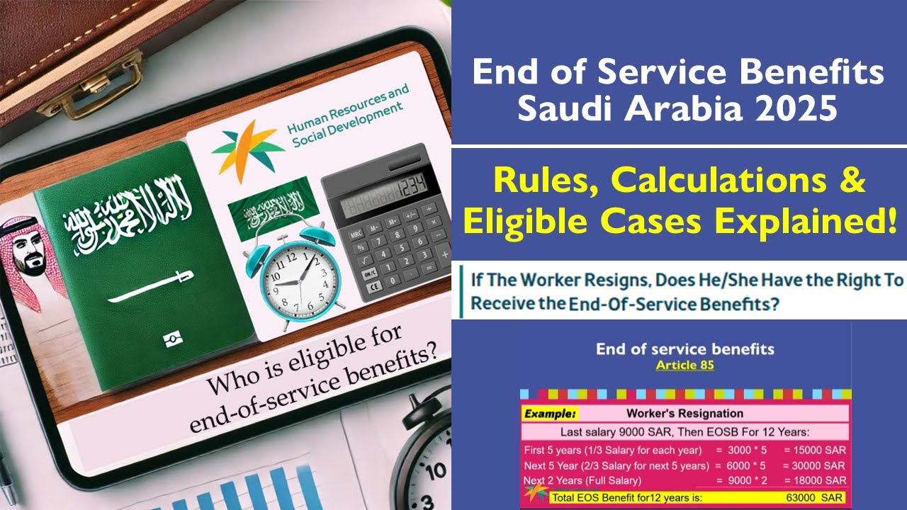 End of Service Benefits Saudi Arabia 2025 | Rules, Calculations ...