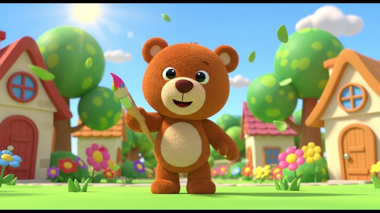Mi osito de peluche pintó números | Mejor colección de canciones y ...