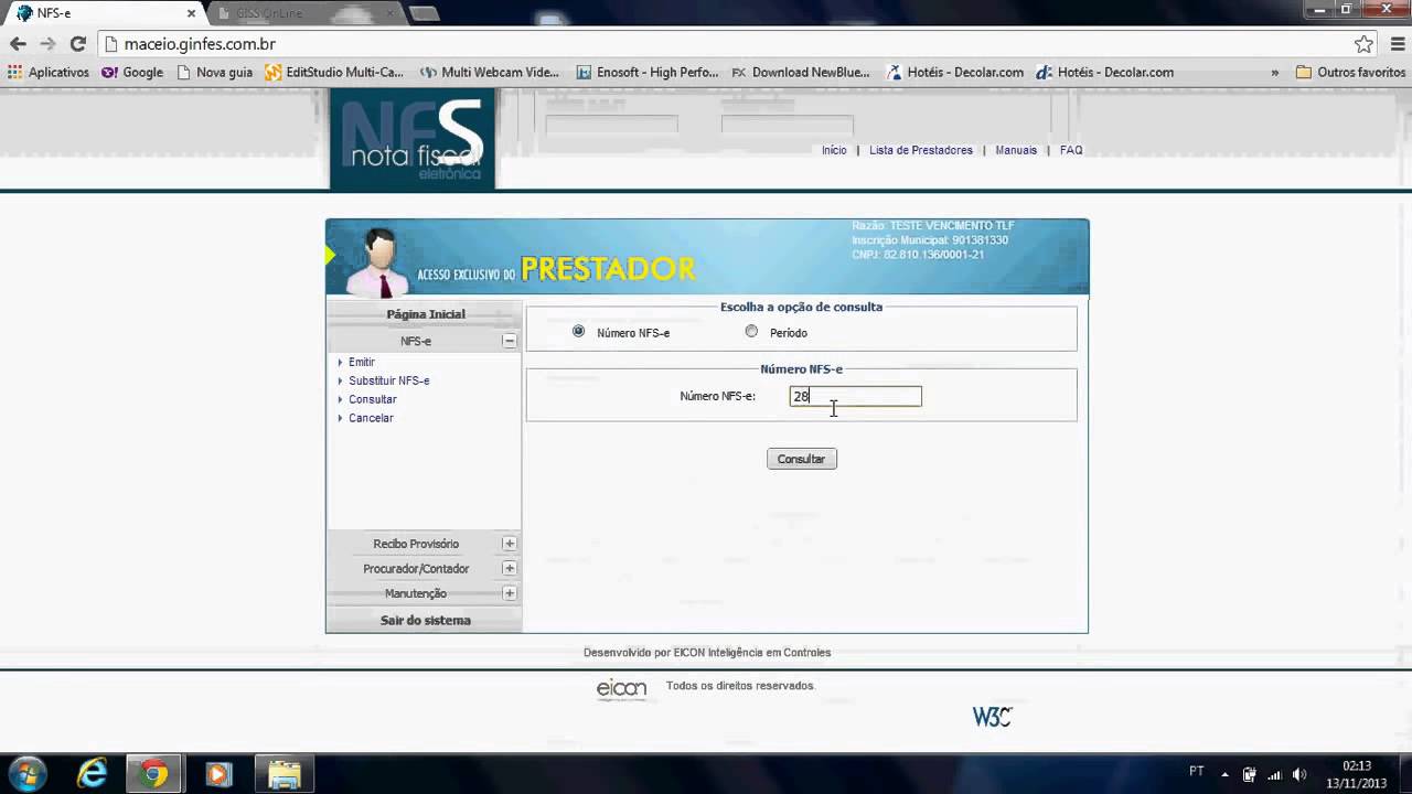 Tutorial da Nota Fiscal de Serviços Eletrônica - NFS - Ginfes - YouTube