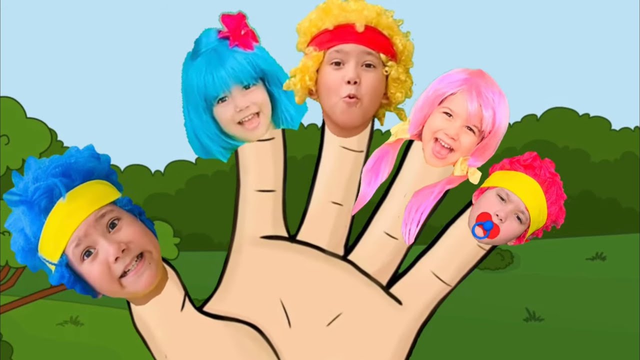 Finger Family Colors Song/ Daddy Finger Nursery Rhymes - YouTube