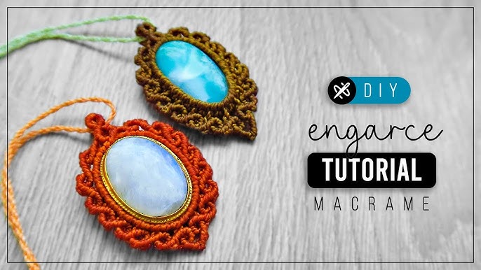 DIY How To Macrame Wrap A Flat Stone Crystal Cabochon, 60% OFF