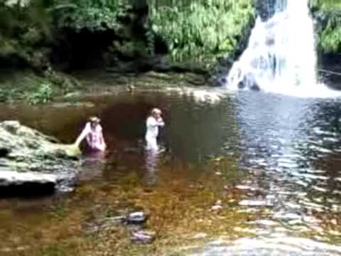 Sharon and Heather at Tourmakeady waterfall co mayo - YouTube