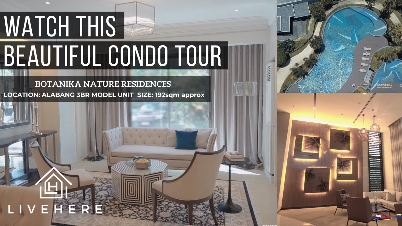 Condo Tour - Botanika Nature Residences 3BR Model Unit in Alabang - YouTube