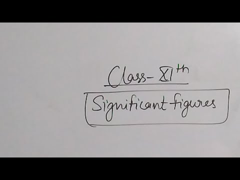 Significant Figures, NCERT PHYSICS Class 11th - YouTube