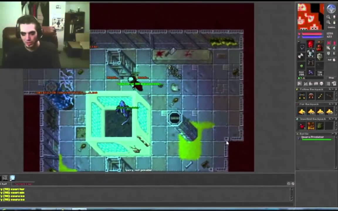 Tibia Twitch #1 - The end of my first stream! - YouTube
