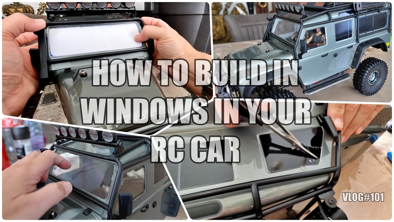 How to build in windows in the body of your rc car. #101 - YouTube