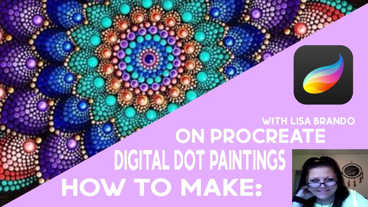 Digital Dot Painting Real Time Tutorial - #4 Pattern - Procreate - How ...