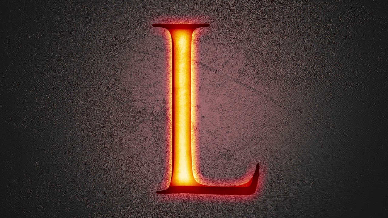 Letter L shining on stone background, seamless looping, 4K | 60 minutes ...