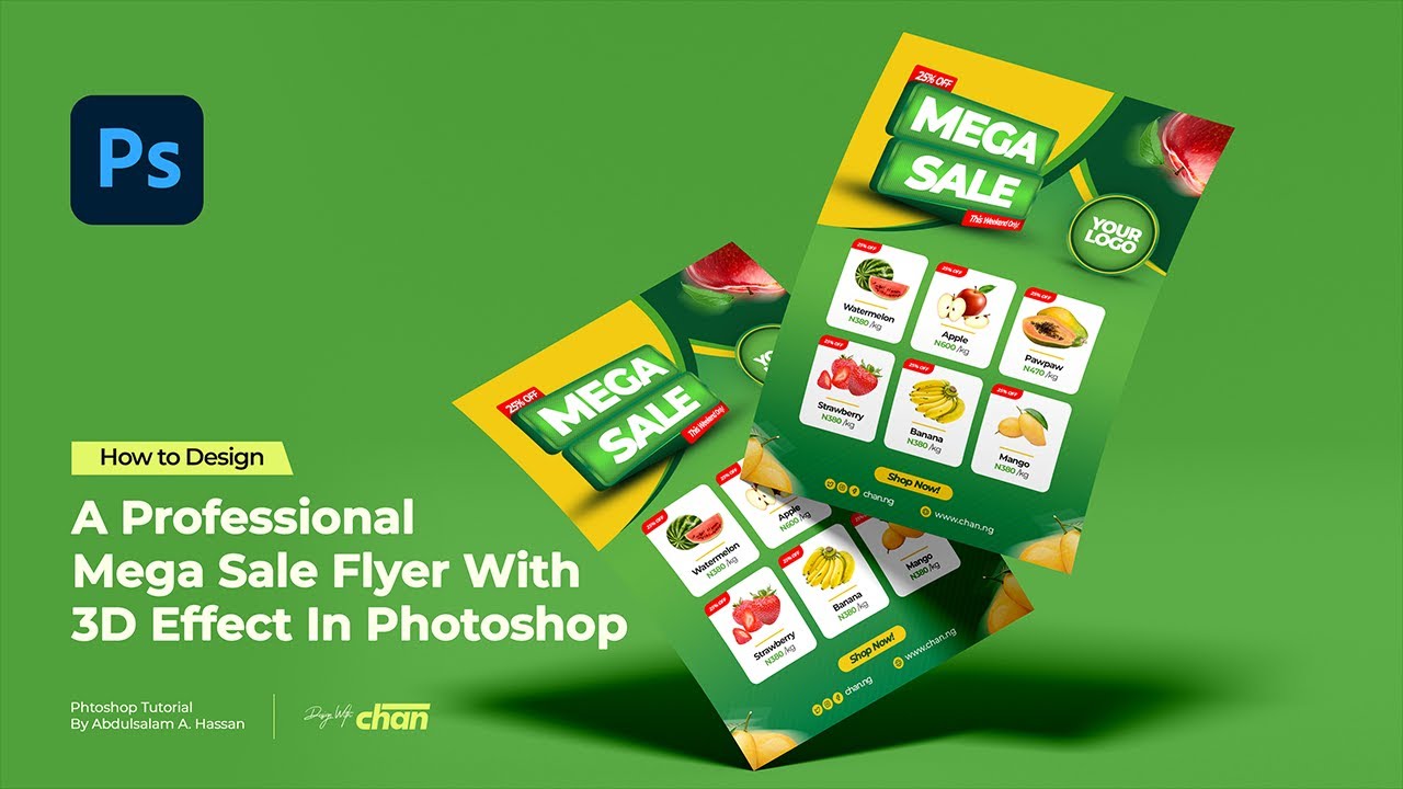 Creative Sale Flyer Design in Photoshop | Photoshop Tutorial - YouTube