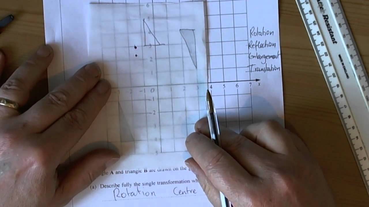 Foundation Unit 3 Nov 2010 Non Calculator Q21 Describe fully a ...