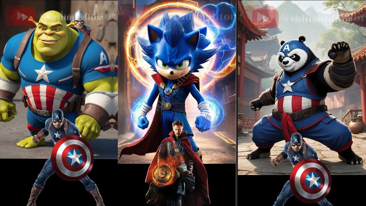 Superheroes as Shrek 💥 Avengers vs DC - All Marvel Characters #avengers ...