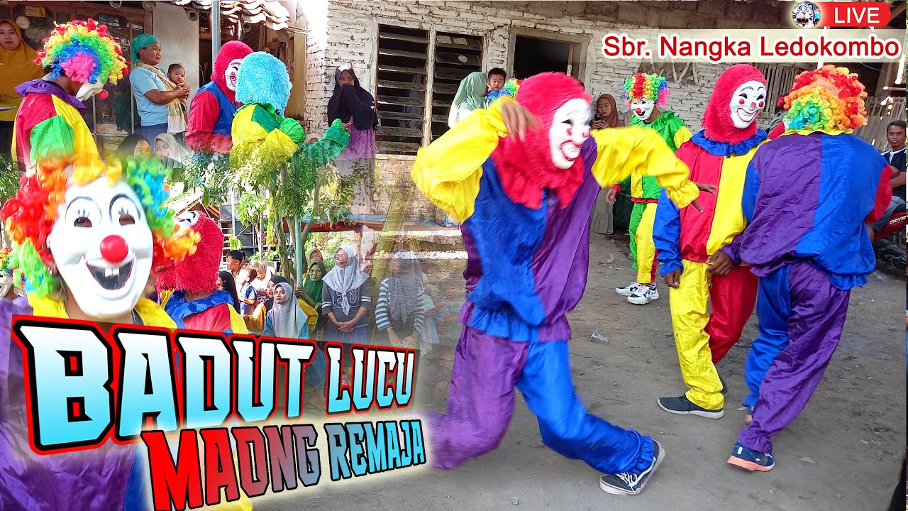 BADUT LUCU MAONG REMAJA LIVE SUMBER NANGKA LEDOKOMBO | FUNNY CLOWN ...