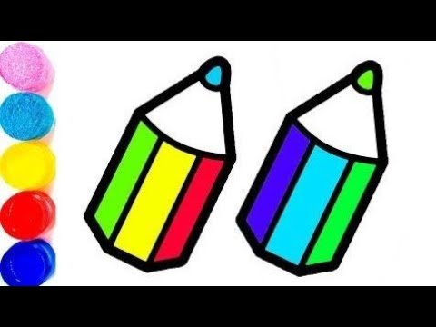 How to draw a pencils step by step || pencil drawing for kids || kids ...