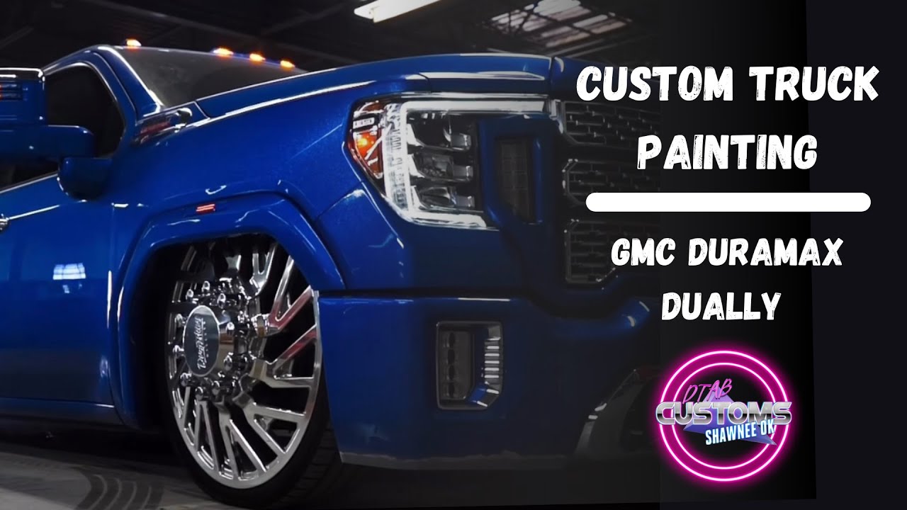 Painting A GMC Duramax Dually Truck | DTAB Customs - YouTube