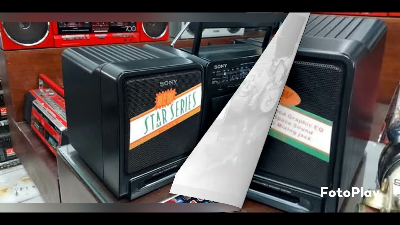 Sony CFS-710S boombox, a portable stereo system from the 1980s - YouTube